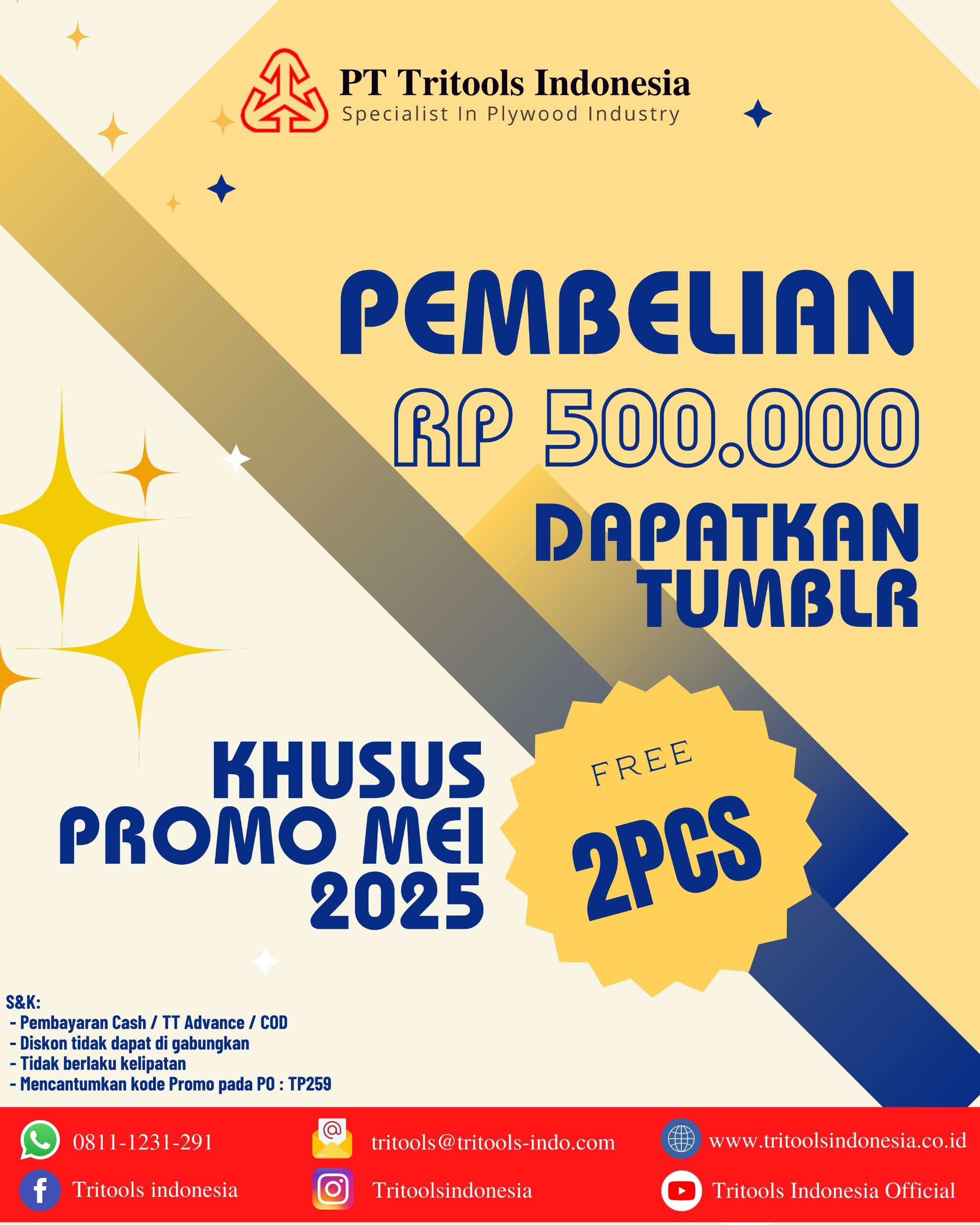 SPESIAL PROMO MEI 2025! – PT Tritools Indonesia